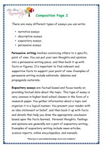 Grade 3 Grammar Topic 43: Composition Worksheets – Lets Share Knowledge