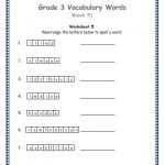 Grade 3: Vocabulary Words and Worksheets – Lets Share Knowledge