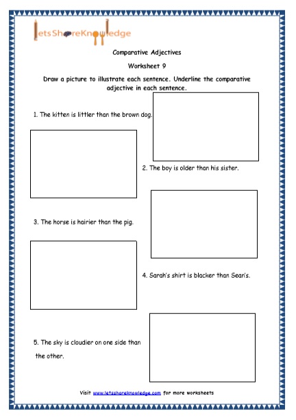 Grade 4 English Resources Printable Worksheets Topic: Superlative and ...
