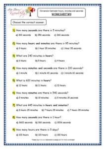 Grade 4 Maths Resources (7.2 Time – Conversion between Hours, Minutes ...